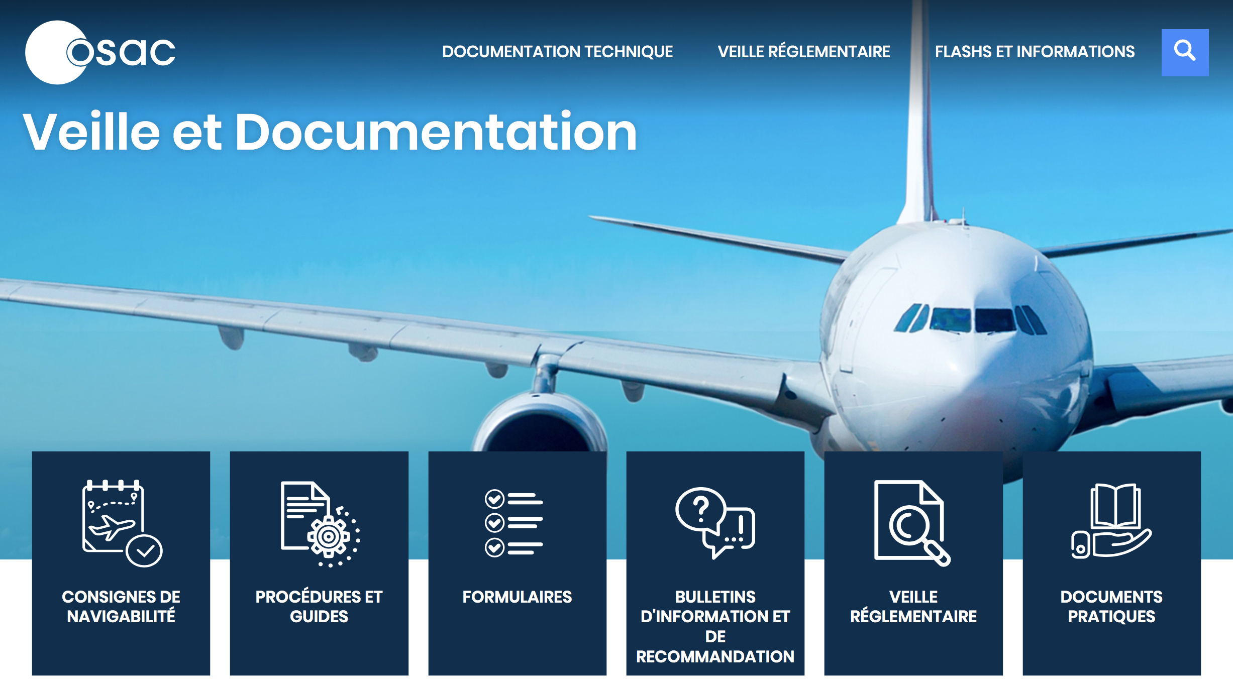Veille documentaire sur le site OSAC – aeroVFR