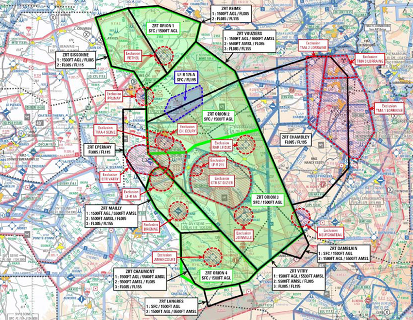 44 zones pour l’exercice Orion – aeroVFR
